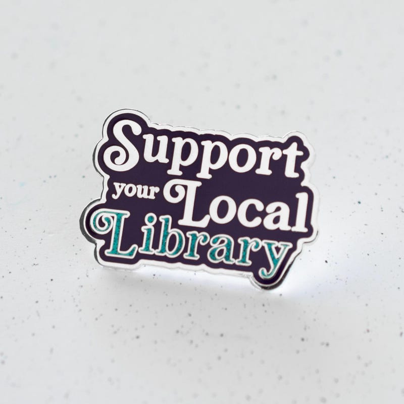 Library Buttons - Etsy