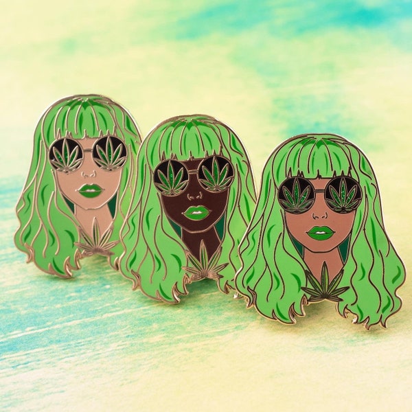 Weed Enamel Pin - Etsy