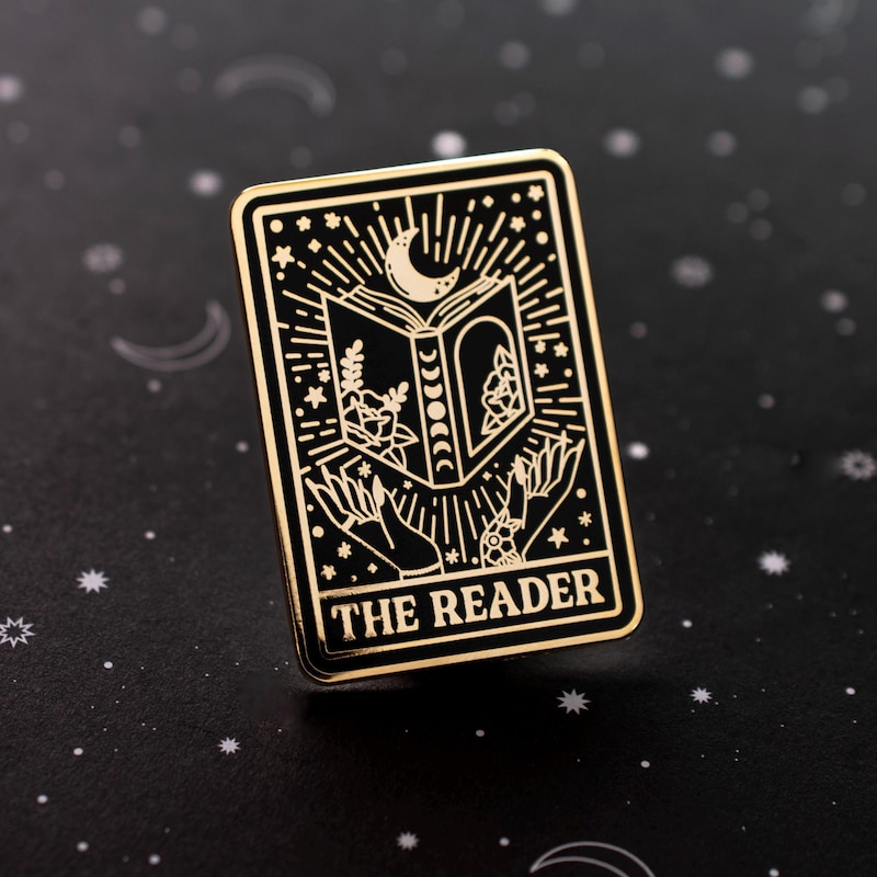 Romance Book Reader Pin - Etsy