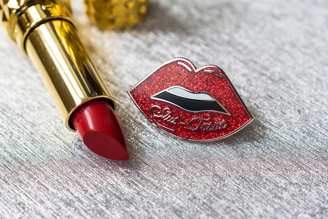 The Lips Enamel Pin - Etsy