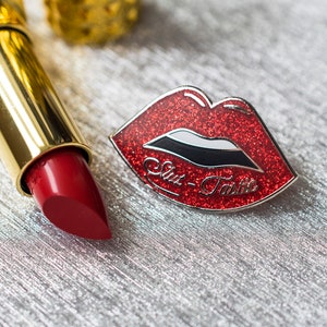 The Lips Enamel Pin - Etsy