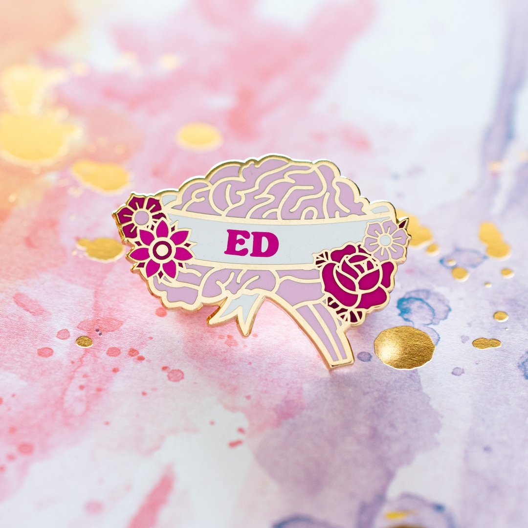 Brain Pin - ED Recovery - Etsy