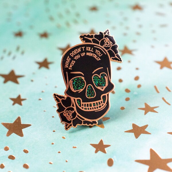 Skull Pin - Etsy