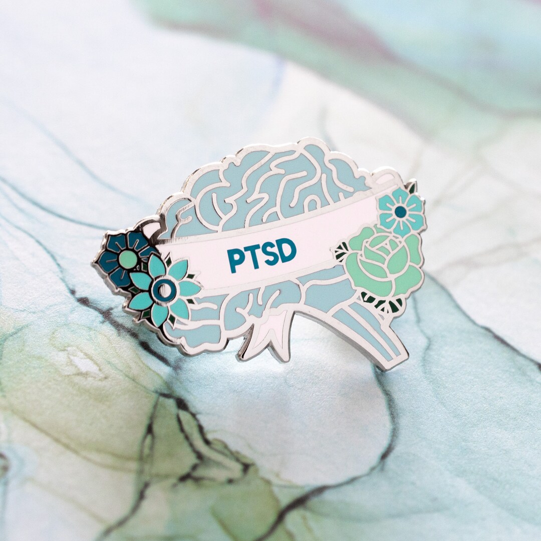 Brain Pin - PTSD - Etsy