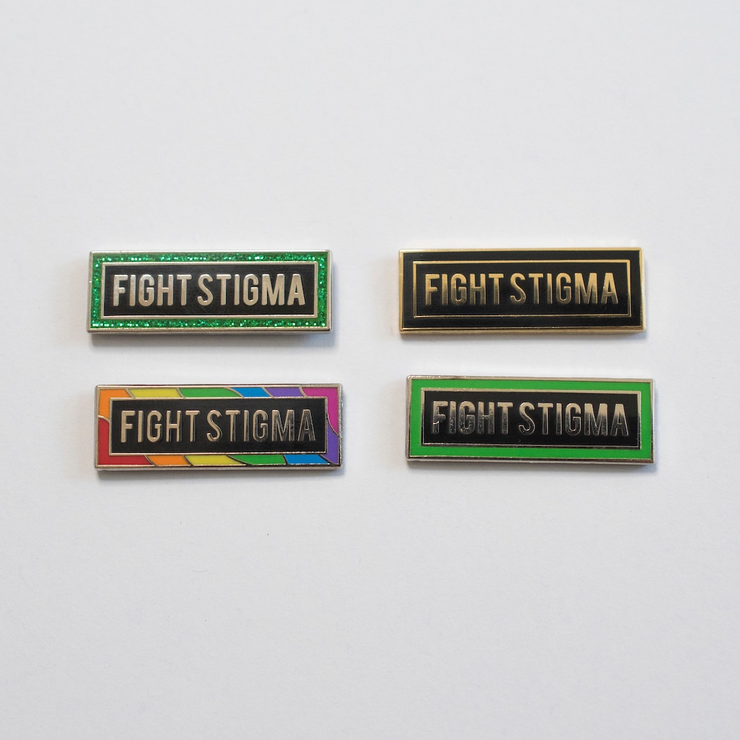 Fight Stigma Pin All Colors - Etsy