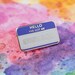 Name Tag Pin All Colors - Etsy