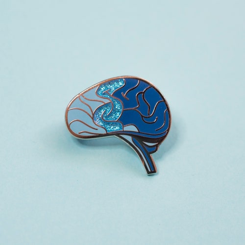 Galaxy in the Brain Pin - Etsy