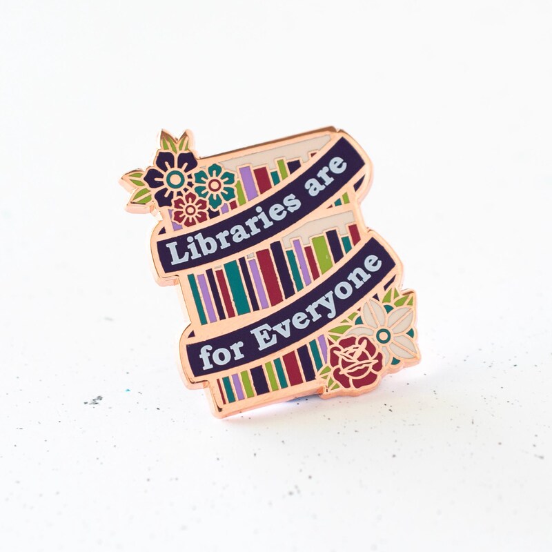 Library Buttons - Etsy