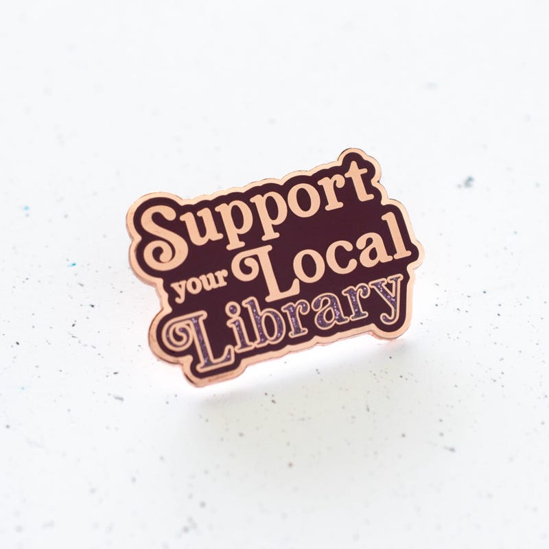 Library Buttons - Etsy