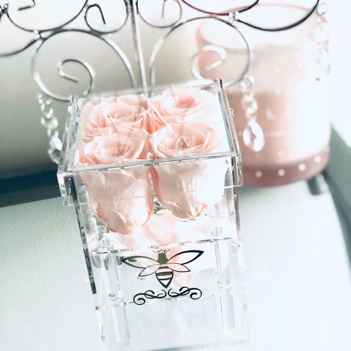 Preserved Roses in a Keepsake Jewelry Box with Real Roses that | Etsy