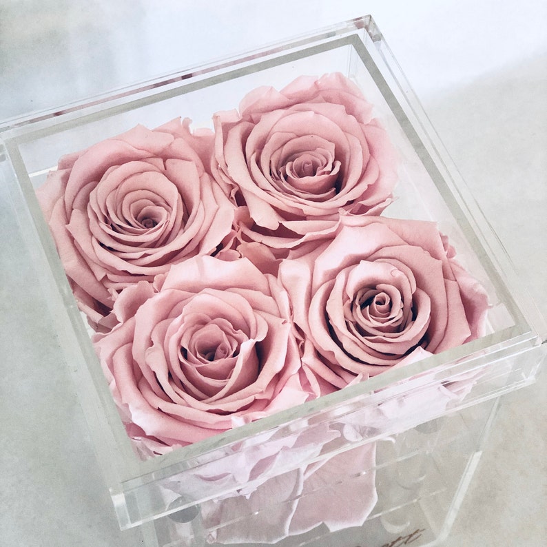 Preserved Roses in a Keepsake Jewelry Box With Real Roses That | Etsy