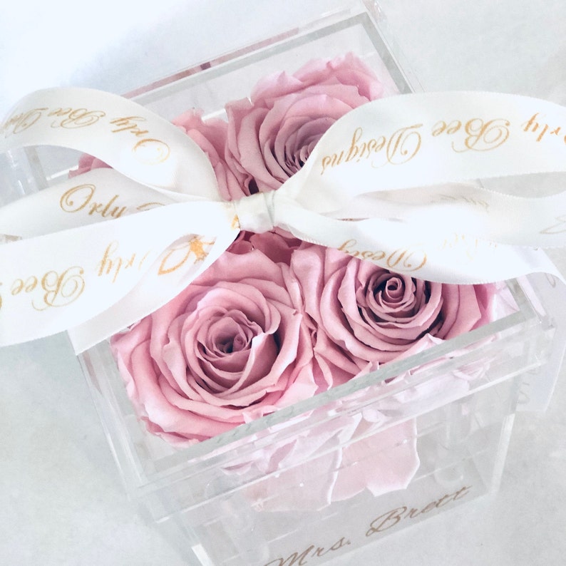 Preserved Roses in a Keepsake Jewelry Box With Real Roses That | Etsy