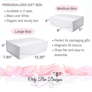 Empty Box for Gifts. Personalized Bridal Party Proposal Box, Bridesmaid ...