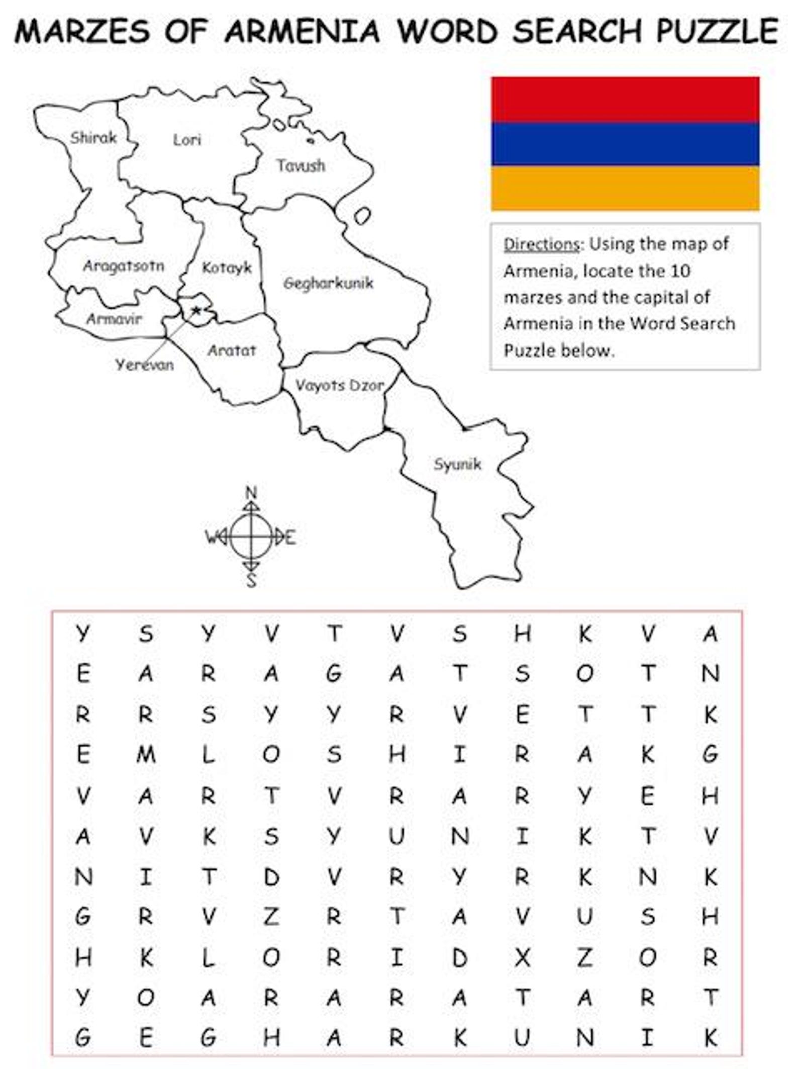 Geography Word Search Puzzles With Maps Printable Bundle - Etsy