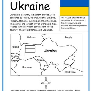 Countries of Europe Printable Worksheets Bundle - Etsy