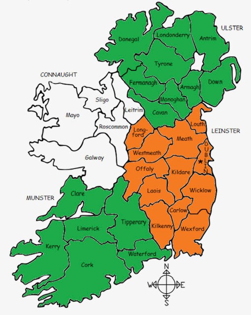Ireland Printable Map and Word Search Puzzle Activity - Etsy