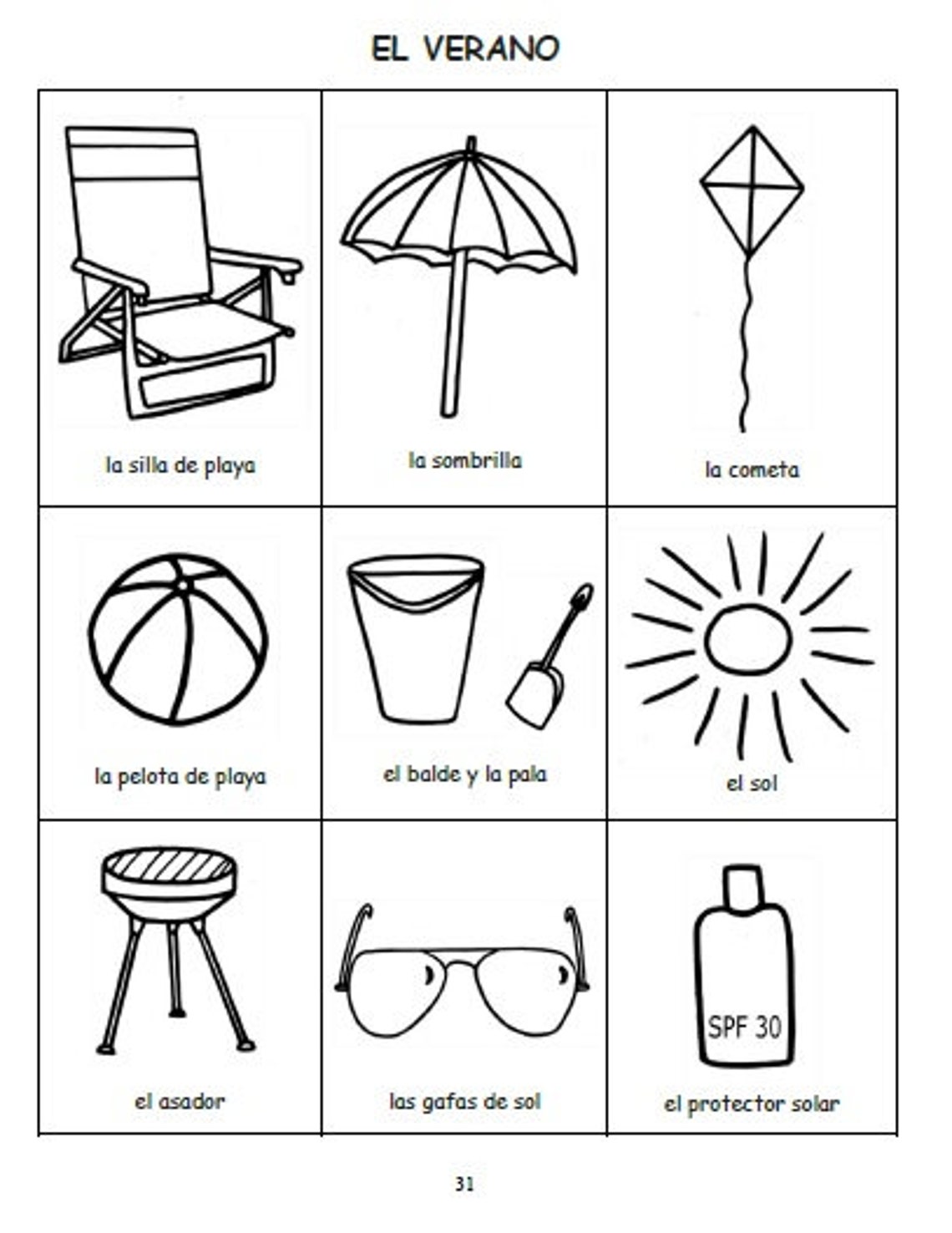Printable Spanish Picture Dictionary and Coloring Book for Beginners - Etsy
