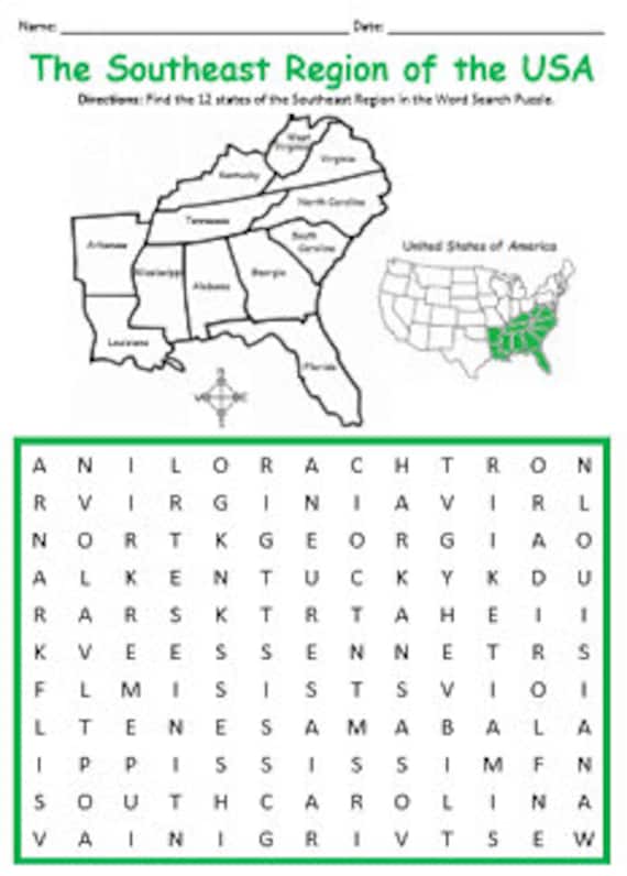 Toys & Games Puzzles Games & Puzzles 5 Regions United States Geography ...