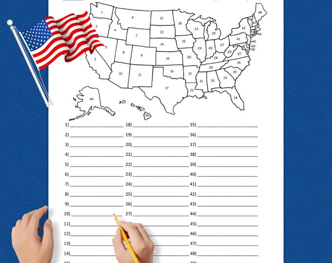 50 States Learning Pack - Etsy
