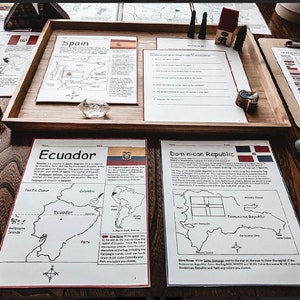 Spanish Speaking Countries of the World Printable Worksheets - Etsy