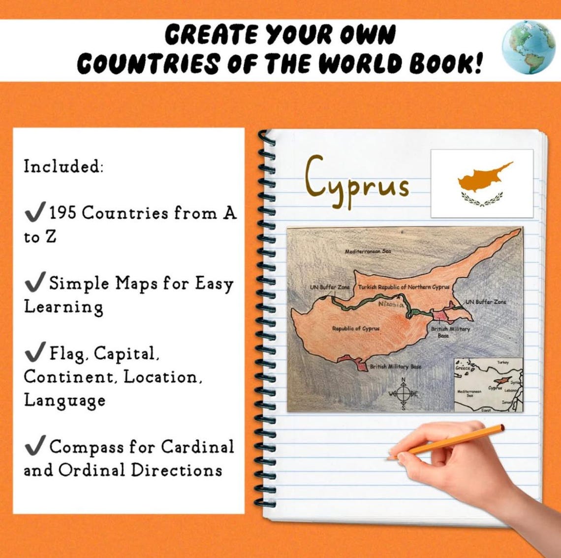 Countries of the World From A to Z Printable Worksheets Bundle - Etsy