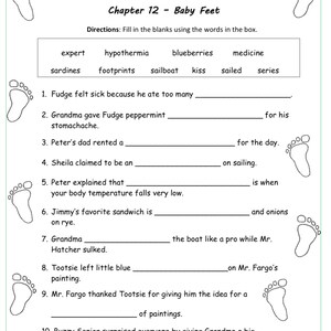 FUDGE A MANIA by Judy Blume Printable Worksheets for Each Chapter - Etsy