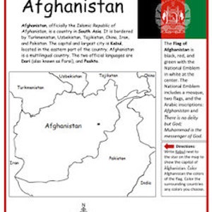 Countries of the World From A to Z Printable Worksheets Bundle - Etsy