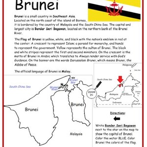 Countries of Asia Printable Worksheets Bundle - Etsy