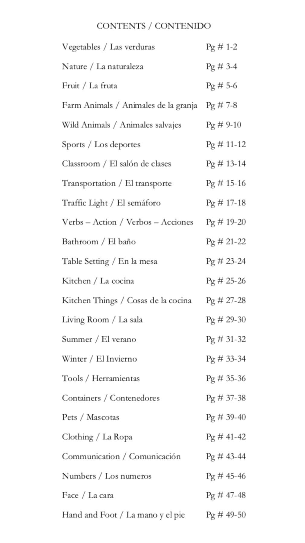 Printable Spanish Picture Dictionary and Coloring Book for Beginners - Etsy