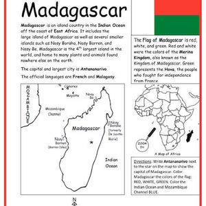 Countries of Africa Printable Worksheets Bundle - Etsy