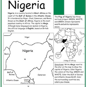 Countries of Africa Printable Worksheets Bundle - Etsy