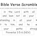 Bible Verse Scramble Printable Activity Bundle - Etsy