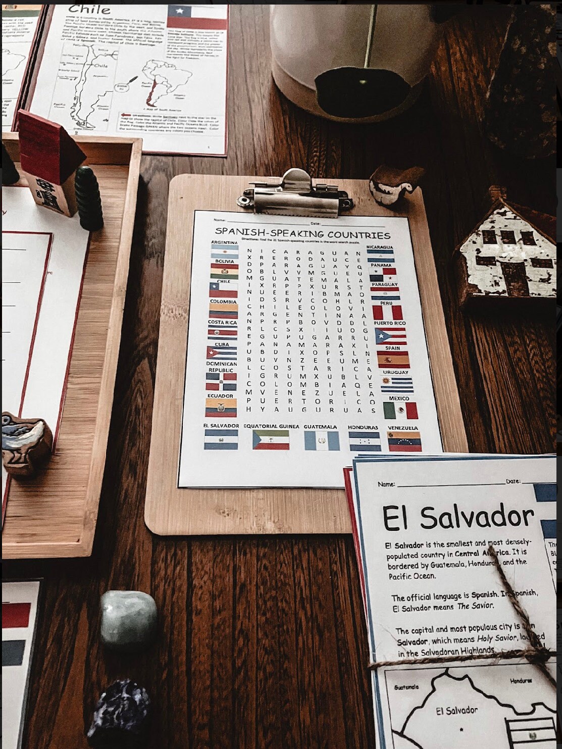 Spaanstalige Landen Werkblad