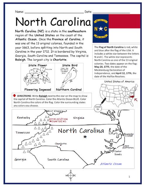 Southeast Region of the USA Printable Worksheets Bundle - Etsy