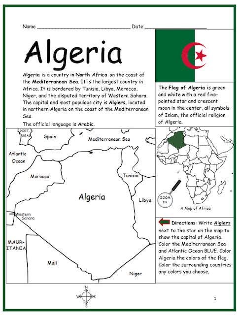 Countries of Africa Printable Worksheets Bundle - Etsy