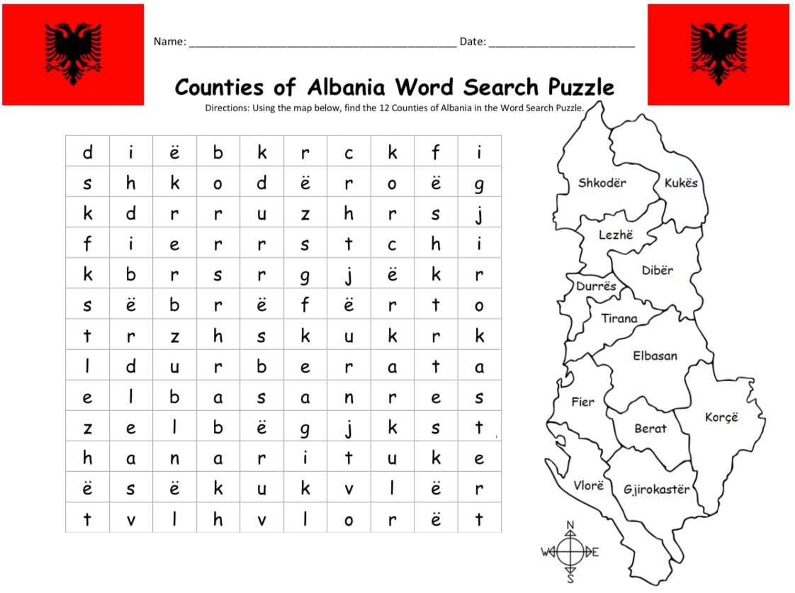 Geography Word Search Puzzles With Maps Printable Bundle - Etsy