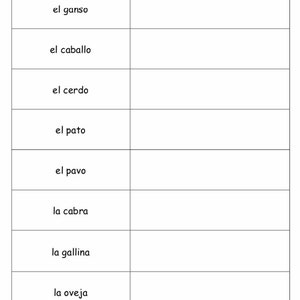 Printable Spanish Picture Dictionary and Coloring Book for Beginners - Etsy