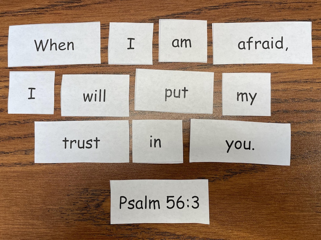Bible Verse Scramble Printable Activity Bundle - Etsy