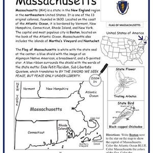 50 States of the USA Printable Worksheets Bundle - Etsy