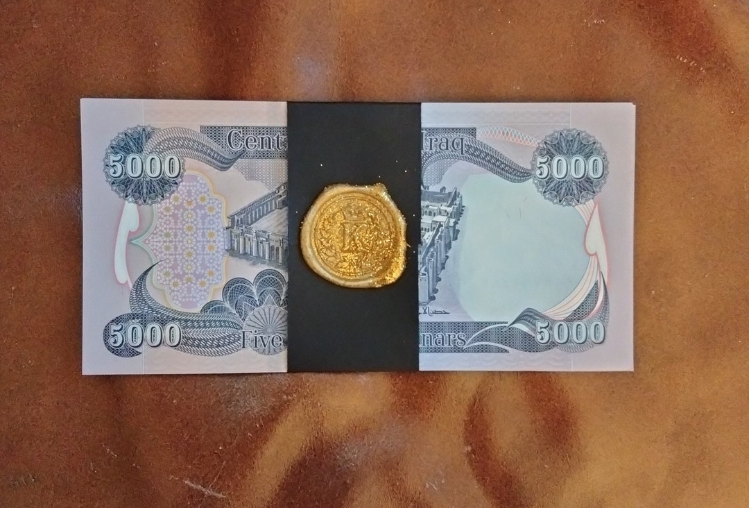 One 5 Pack of 5000 Dollar Iraqi Dinar Notes With FREE Shipping - Etsy