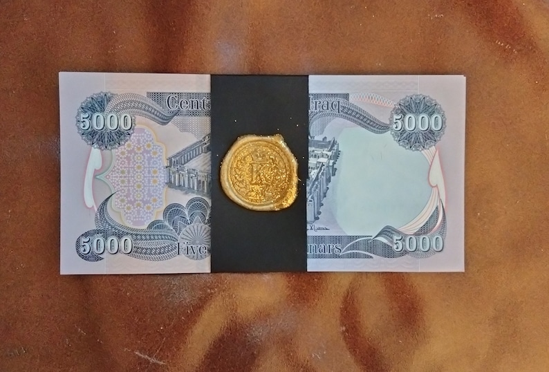 One 5 Pack of 5000 Dollar Iraqi Dinar Notes With FREE Shipping - Etsy