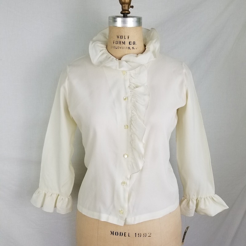 High Collar Blouse - Etsy