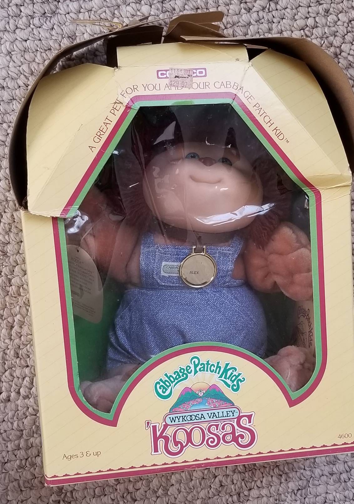 Toys Stuffed Animals & Plushies Koosa in box original Coleco 1984 Alex ...