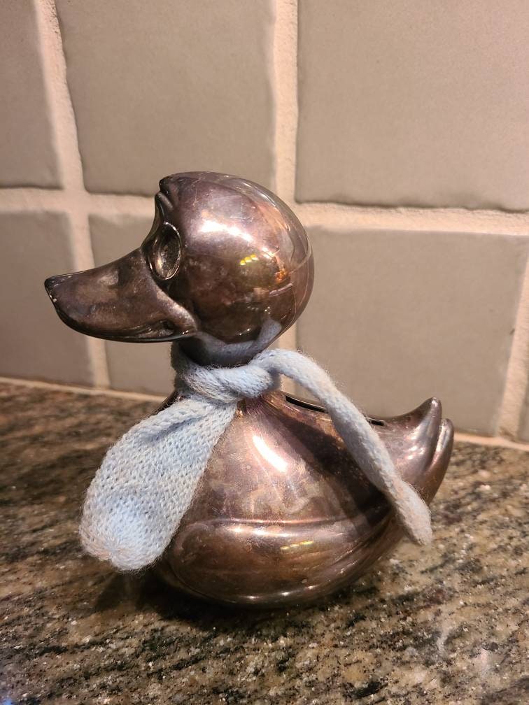 Duck Bank, Vintage Early 70s, Silver Plate, Denmark - Etsy
