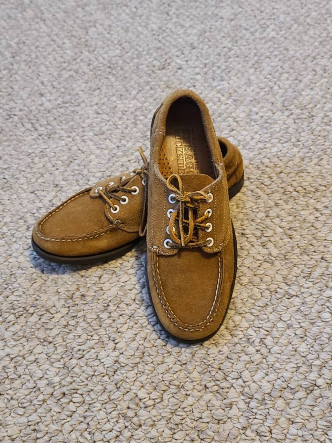 8 80s Mens Sebago Docksiders, Tan Leather Suede - Etsy