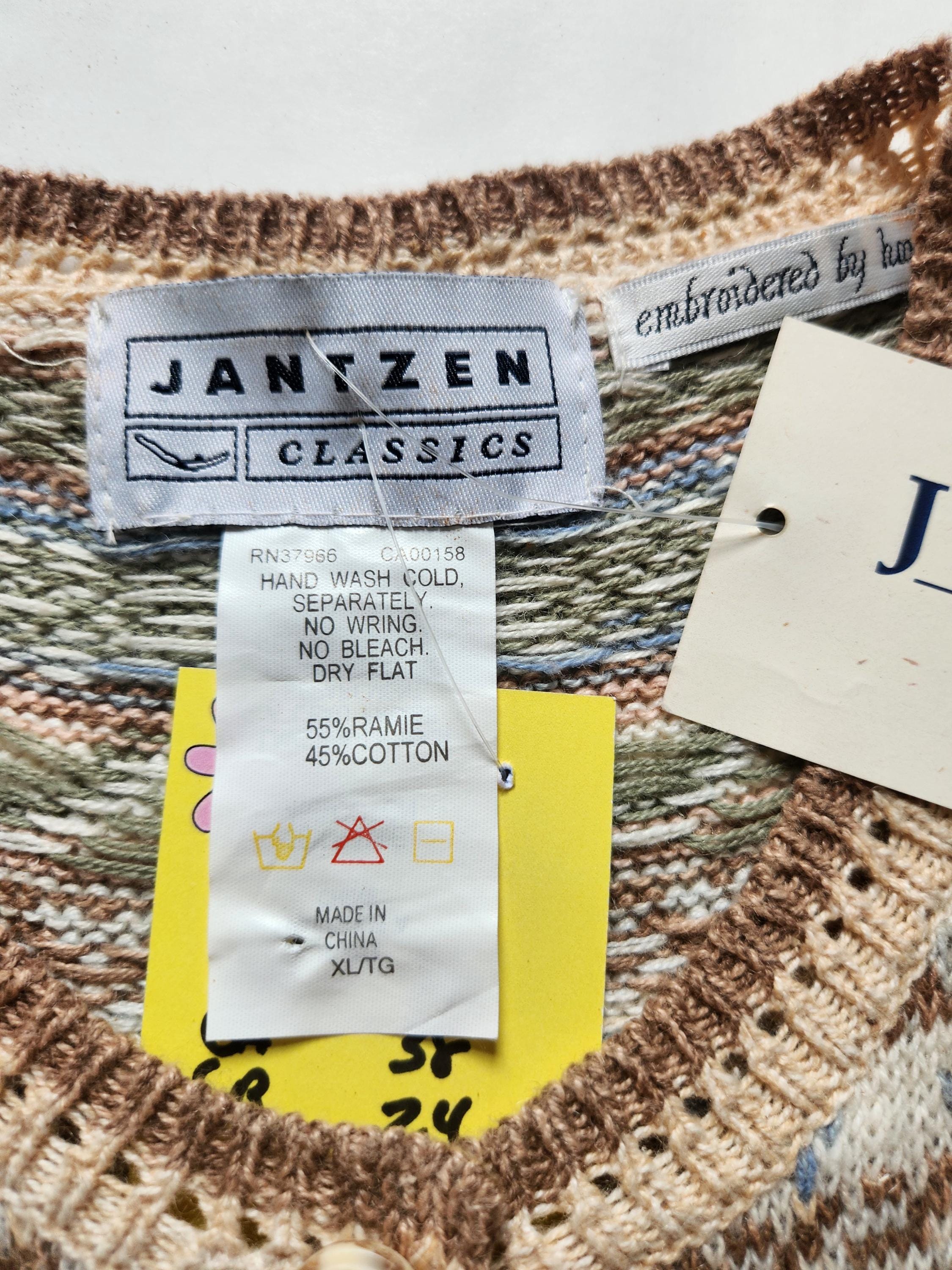80s Deadstock Vest, New With Tags, Ladies XL, Tan Beige, Jantzen ...