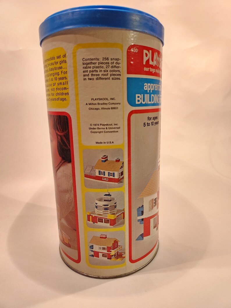 70s Playskool Building Blocks, Ages 5-10 Years, Vintage, Apprentice Set ...