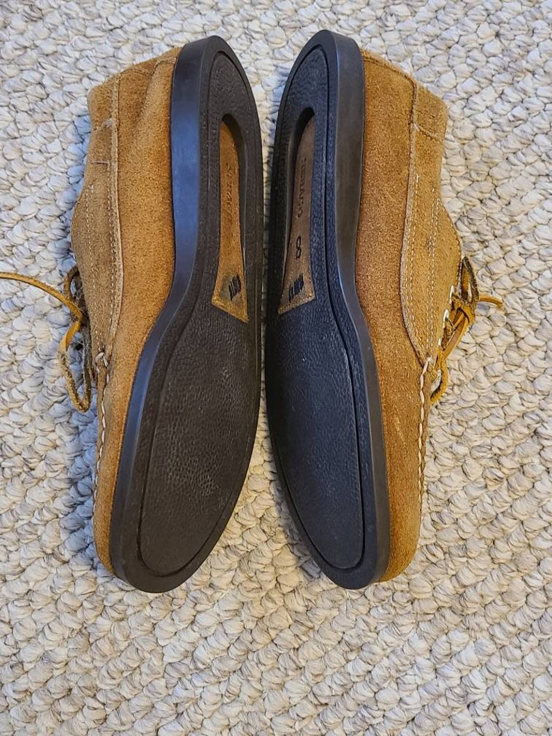 8 80s Mens Sebago Docksiders, Tan Leather Suede - Etsy