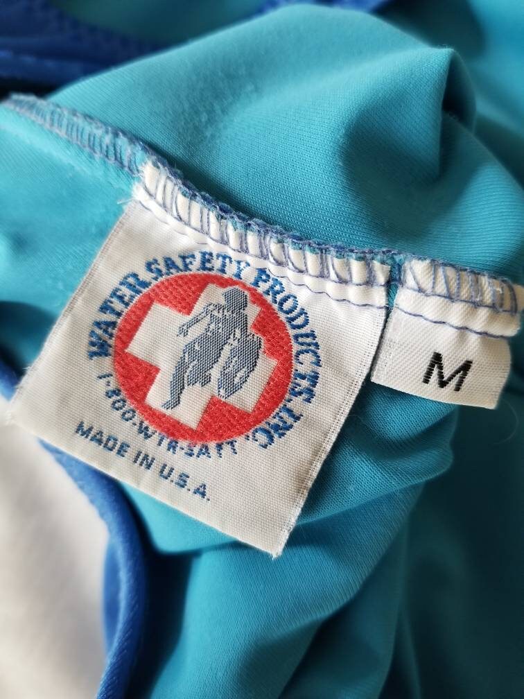 Vintage Lifeguard Swimsuit Bathing Suit Swim Medium Blue - Etsy