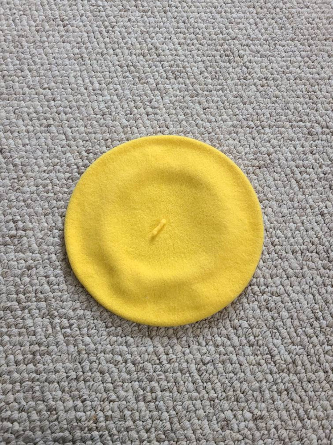 Yellow Beret, Vintage Hat, Wool Beret, Made in England - Etsy